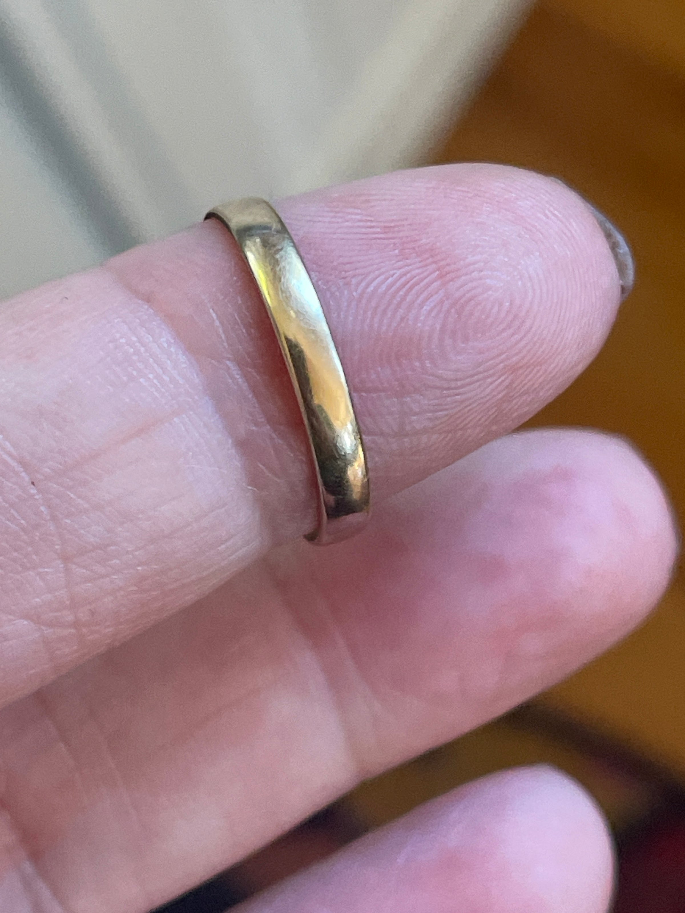 Engraved Star Band - 10k Gold - Vintage – Vintage Paris Jewelry